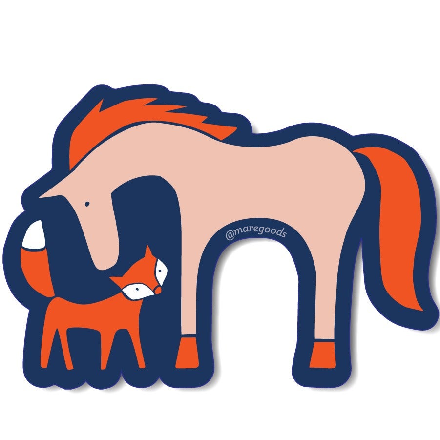 MMG Foxy Sticker | The Mane Monogram