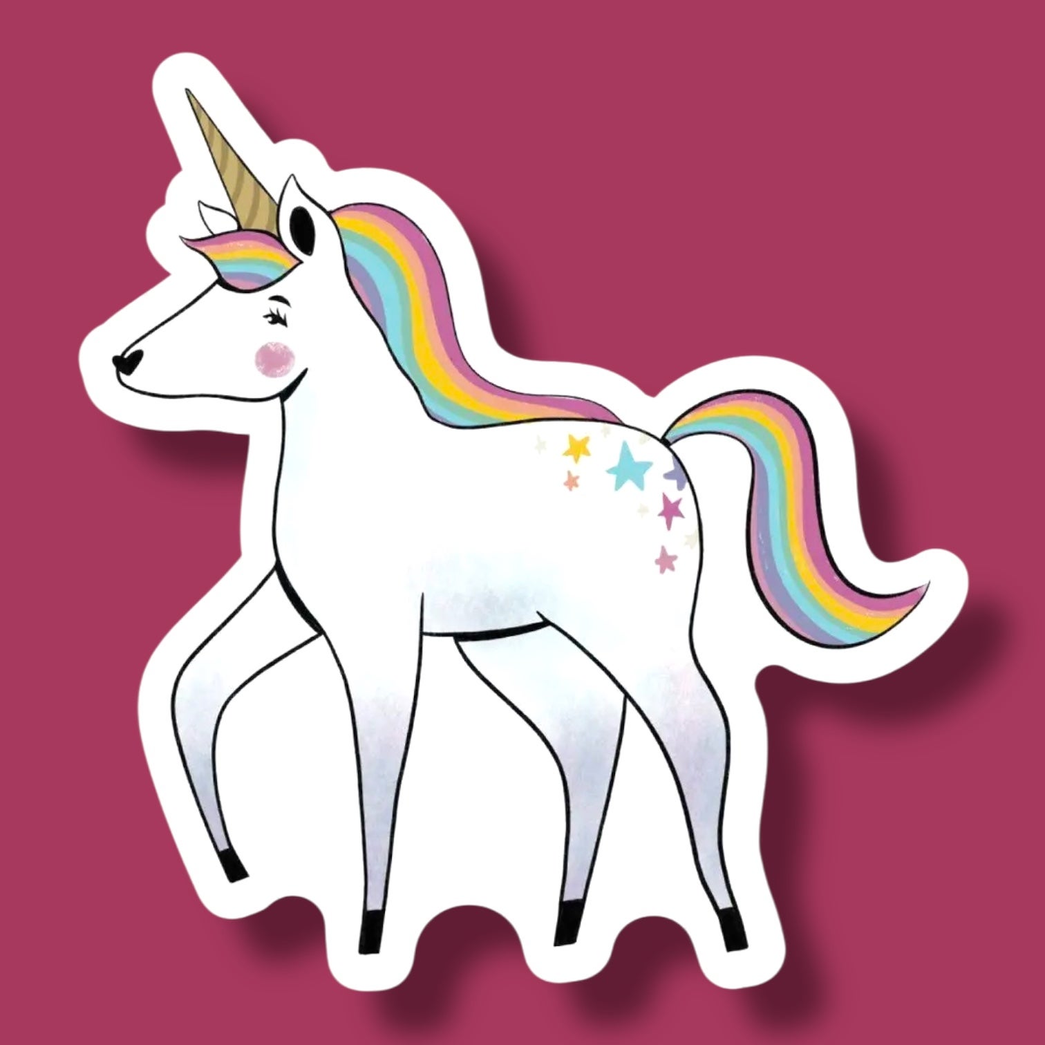 Dancing Unicorn Sticker | The Mane Monogram