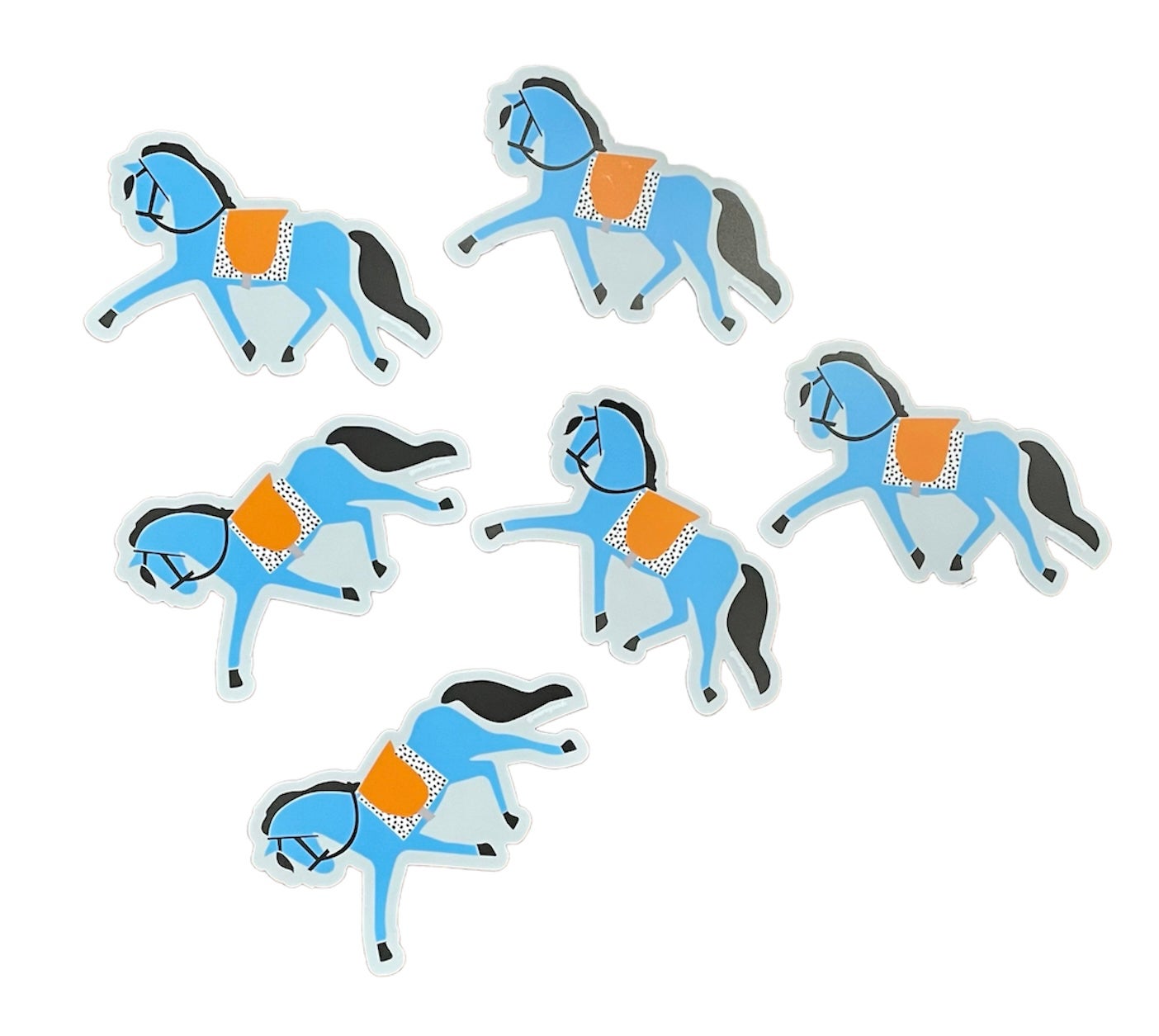 MMG Dressage Ponies Sticker | The Mane Monogram