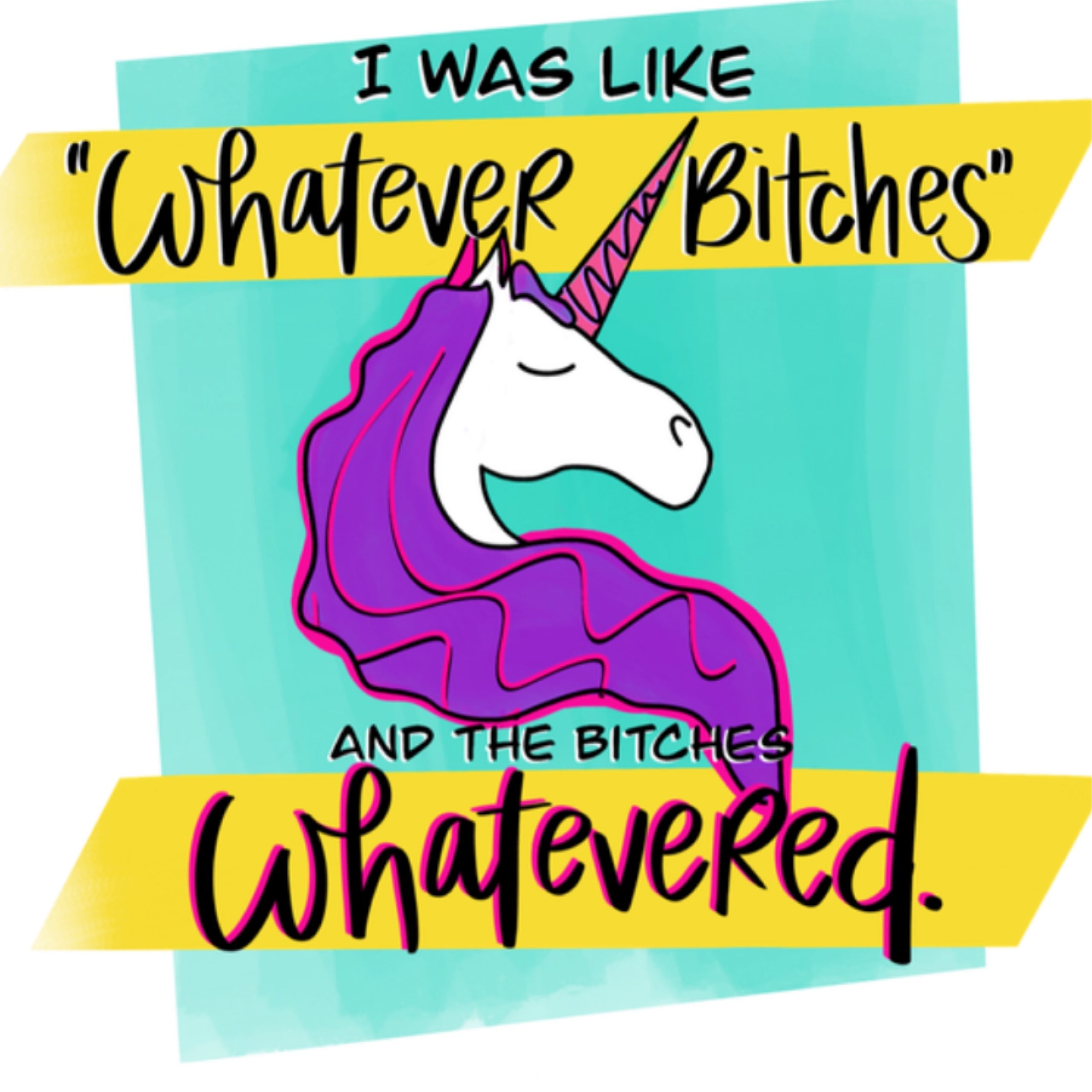 Whatever Bitches Sticker | The Mane Monogram