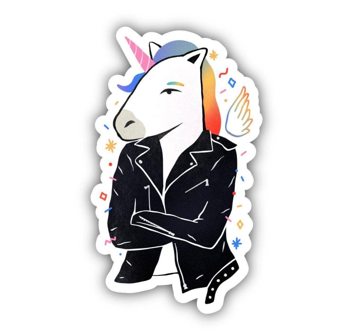 Sassy Unicorn Sticker | The Mane Monogram